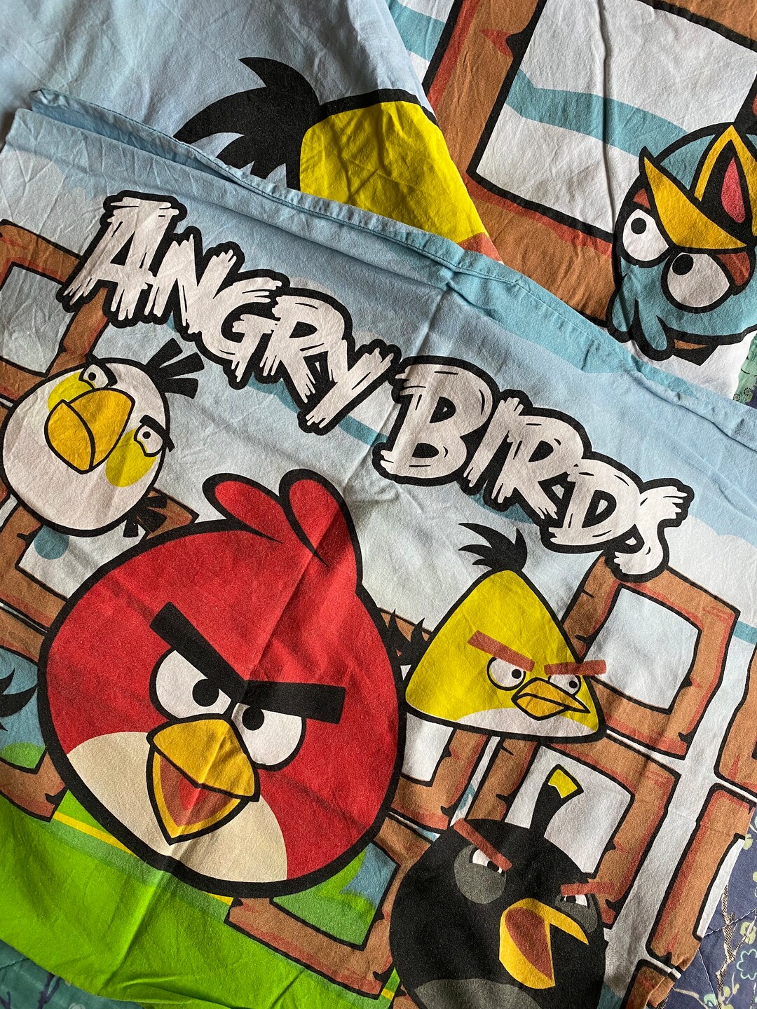 Angry Birds Duvet and Pillowcase Adult Size Bedding Set Angry Bird ...