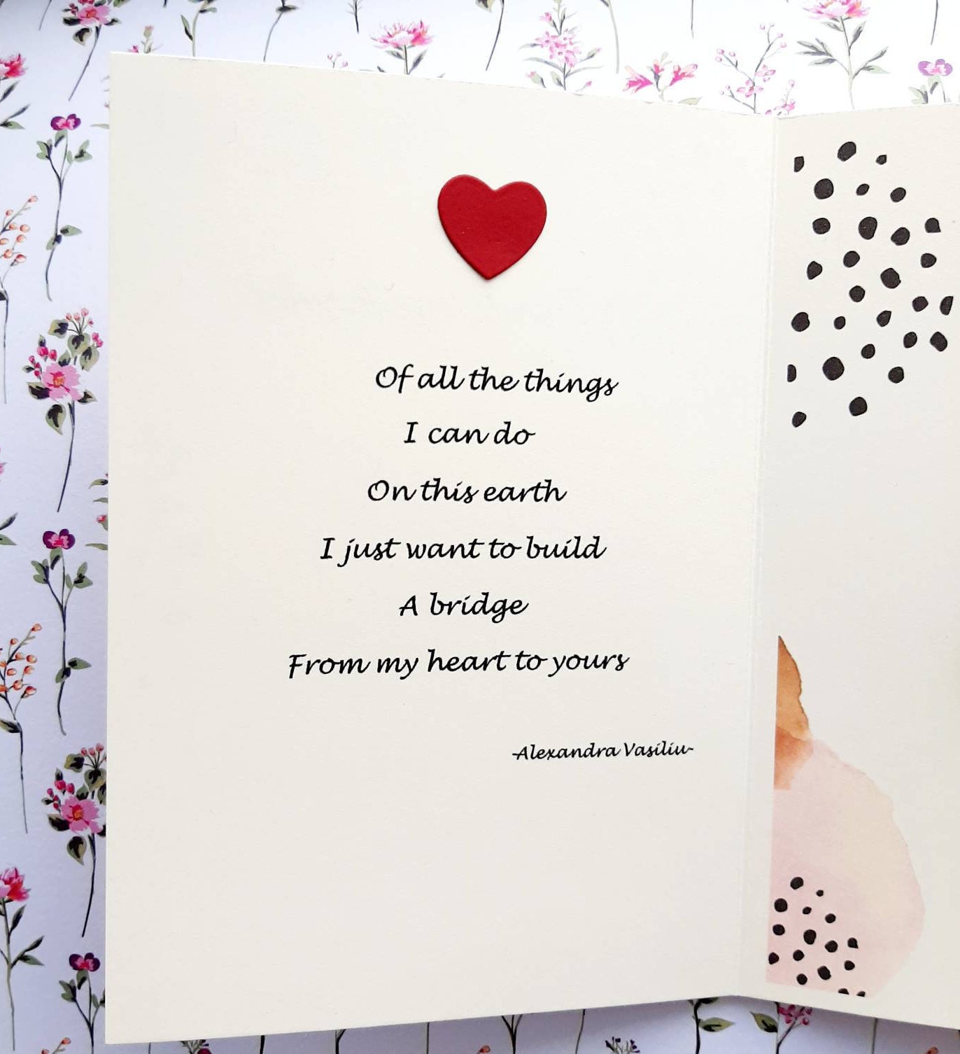 Mini Heart Dainty Stud Earrings Set With I Love You Poem Card ...