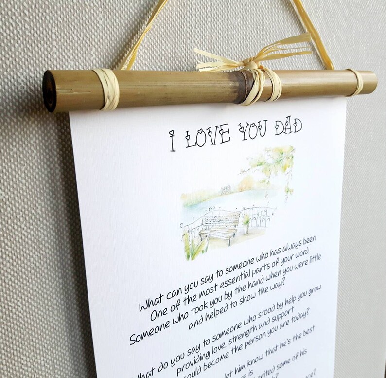 Custom Dad Poem Print, Personalized Fathers Day Gift for Dad From ...