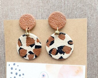 Animal Print Statement Earrings Wood Earrings Zebra Leopard - Etsy Canada