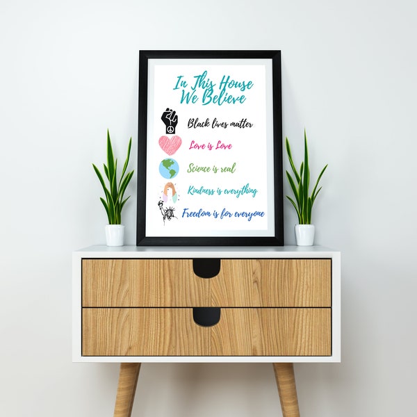 In This House We Believe - Etsy