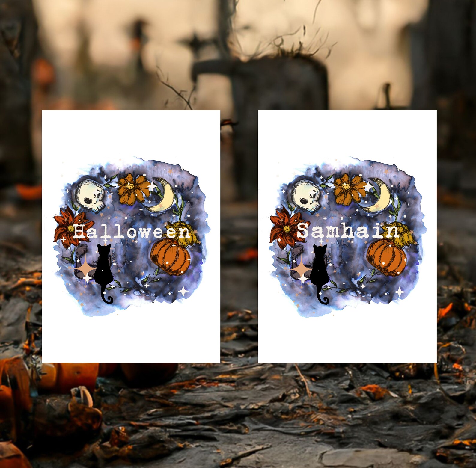 Samhain Printable Poster / Halloween Printable / Wheel of the Year ...