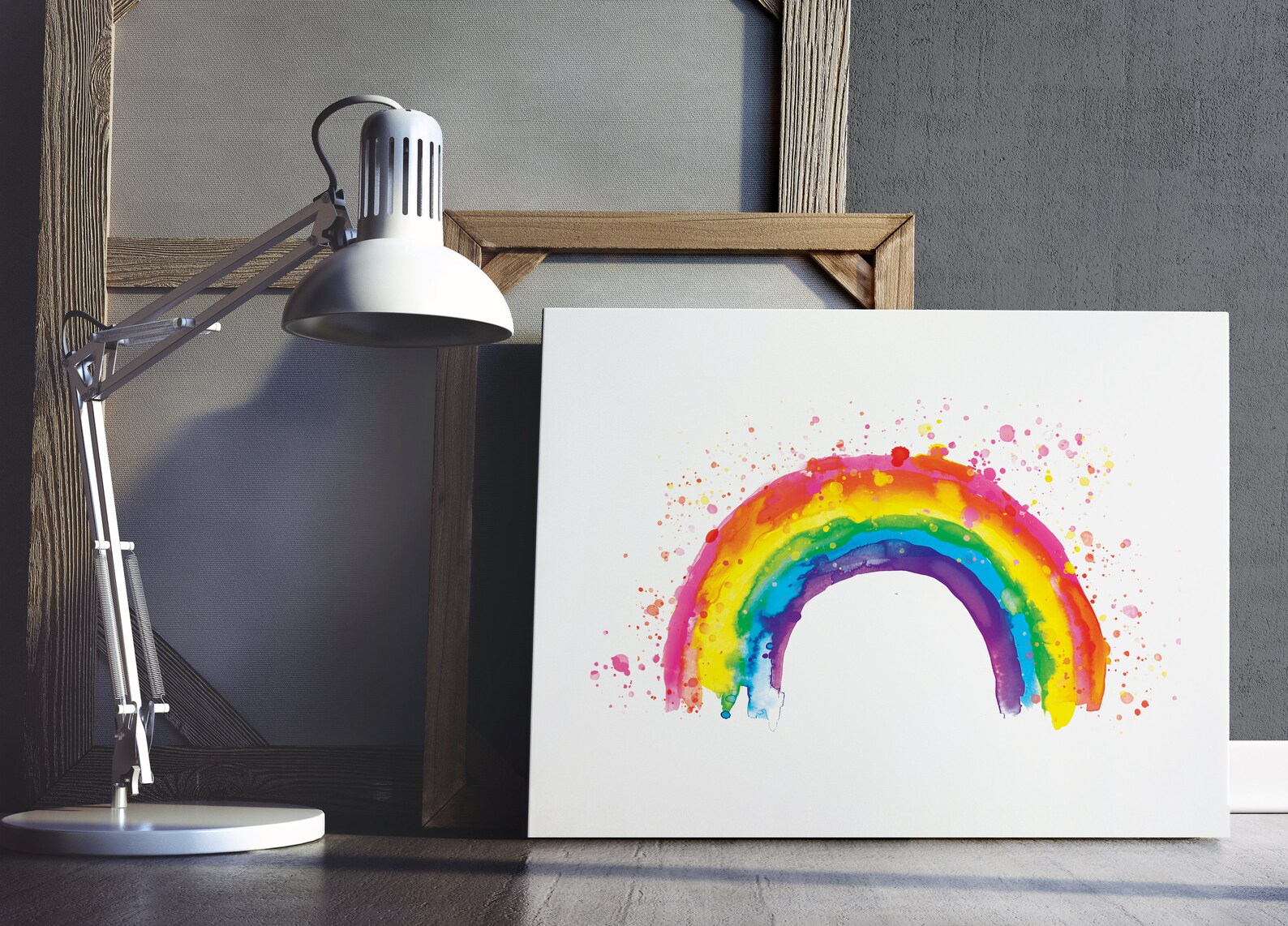 Rainbow Art Print Colourful Wall Art Fine Art Print Nursery Art - Etsy