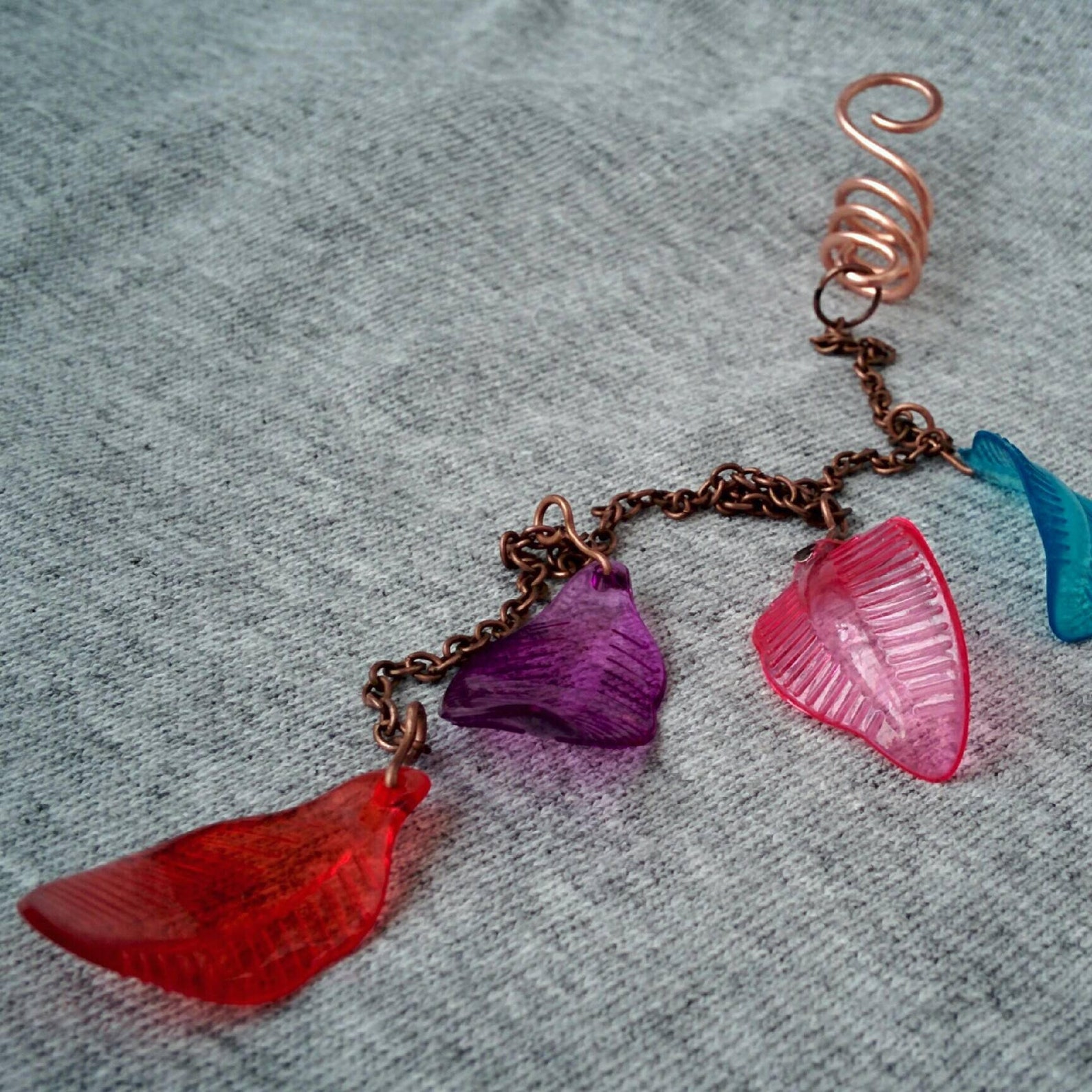 Long Dread Bead Summer Leaf Loc Jewelry Boho Chain Dreadlock | Etsy