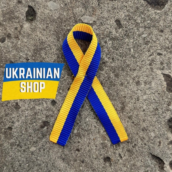 Solidarity Ribbon Set Ukrainian Ribbon Awareness Ribbon - Etsy
