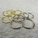 Big Silver Gold Hair Jewelry Rings Set 10pcs 20mm Big Braid - Etsy