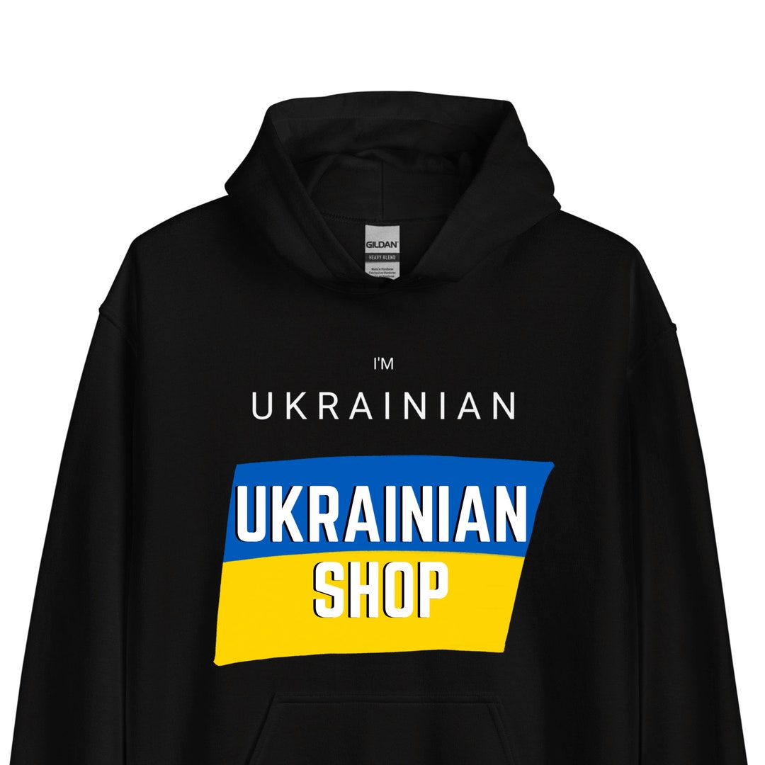 I'm Ukrainian Zelensky Hoodie President Zelenskyy Unisex Black ...