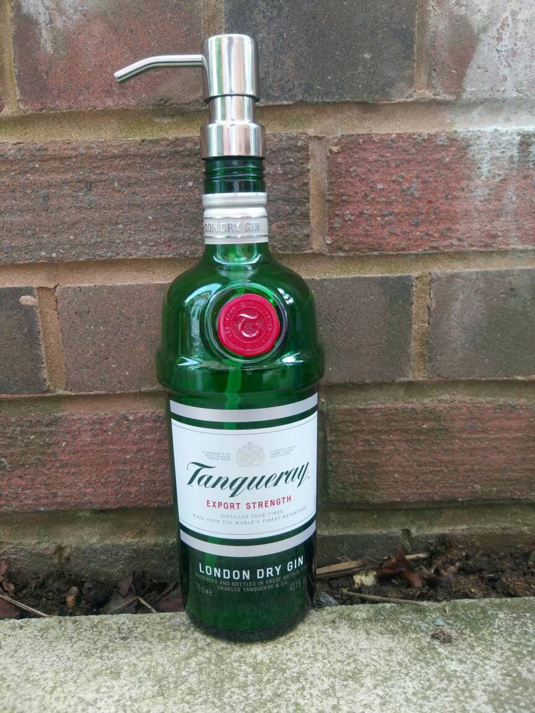 Tanqueray Gin Bottle Soap Dispenser, 70cl Gin Gift With Stainless Soap ...