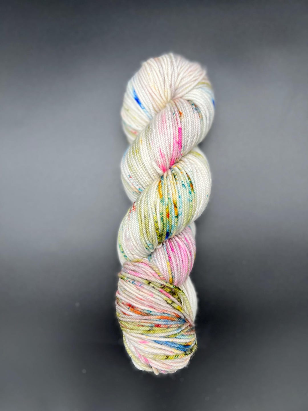 Pearl White Yarn / Aran Weight Yarn With Speckles / Aran Yarn / High ...