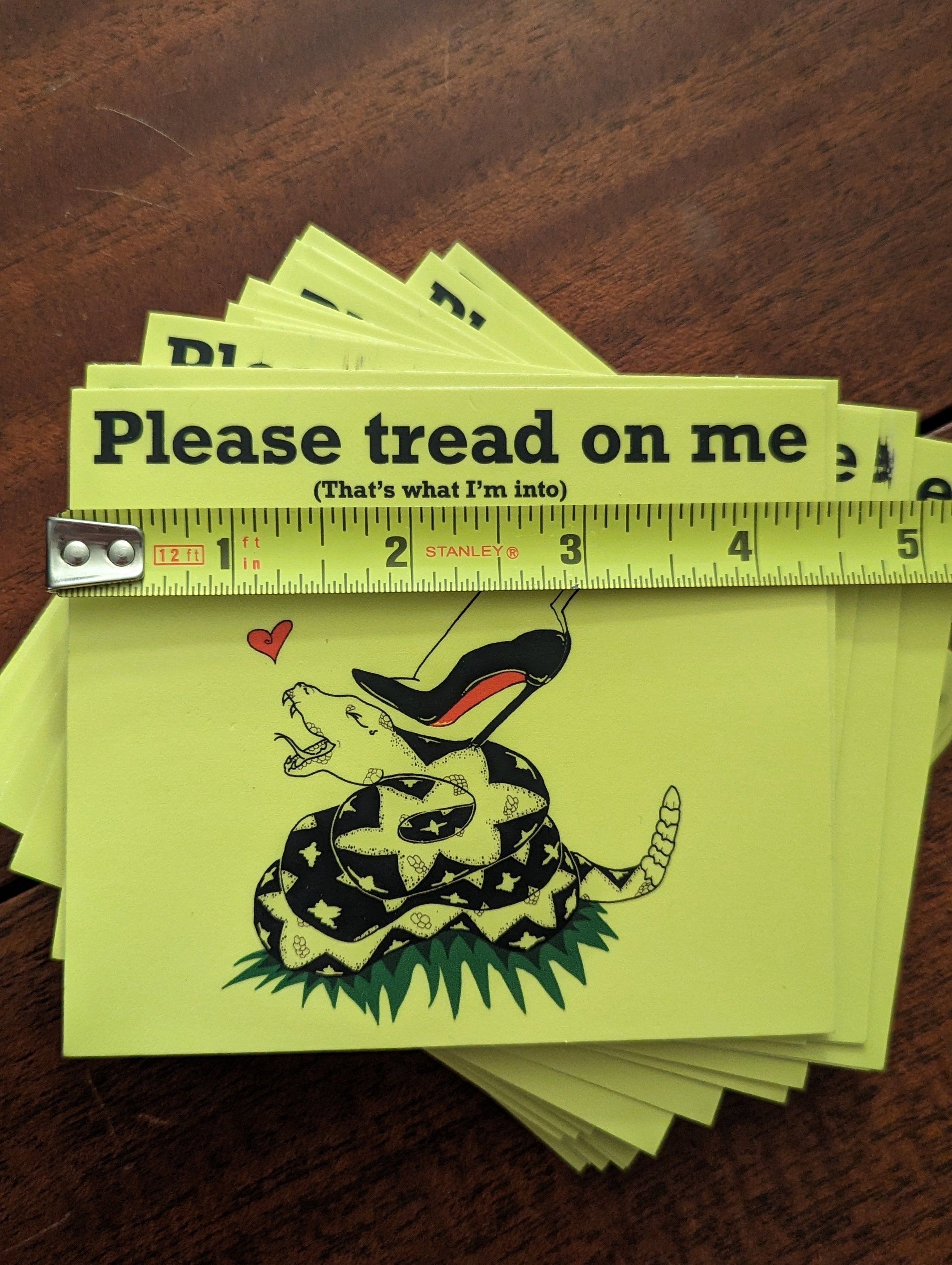 Please Tread on Me Sticker (4.5x4) - Etsy