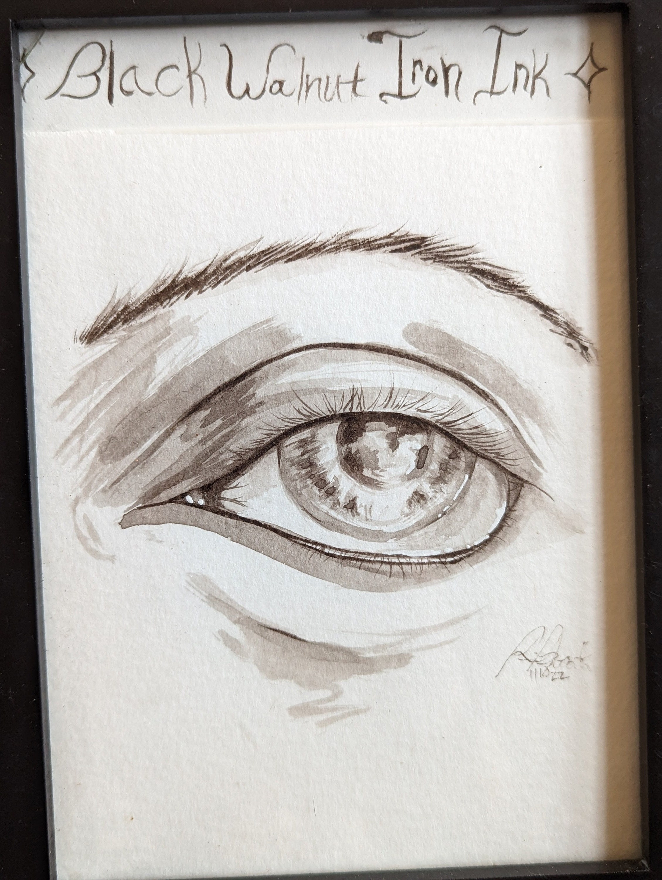 Black Walnut Iron Ink in Vintage Bottle - Etsy