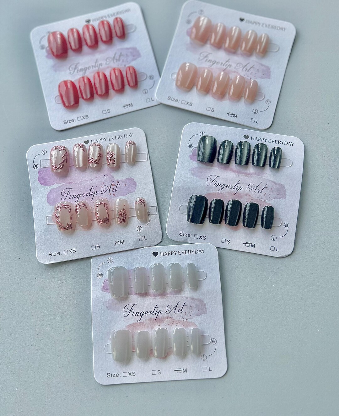 10 Press on Nails, Press on Nails,nail Press On, Glue on Nails, Summer ...