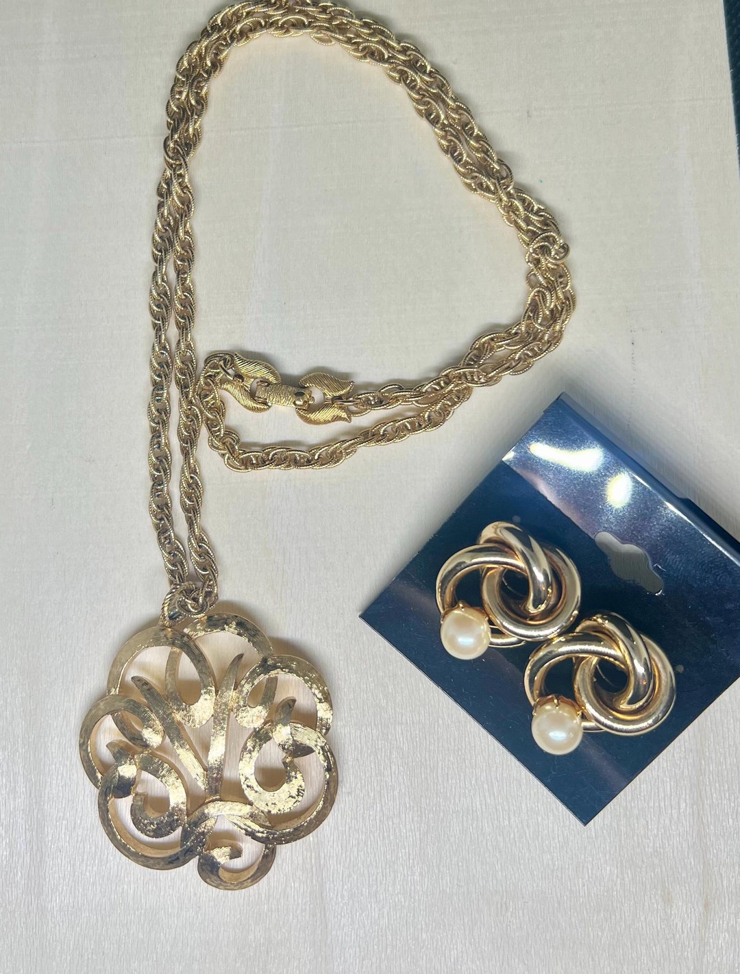 Monet Necklace, Vintage Jewelry Set, Jewelry Set, Pre Owned Jewelry ...