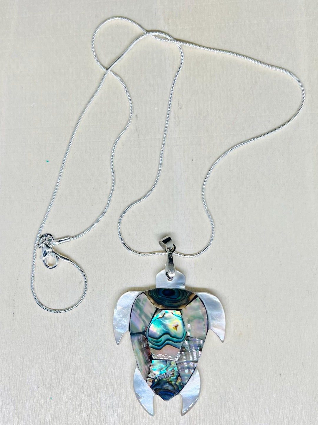 Abalone Shell Necklace, Abalone Necklace, Turtle Necklace, Shell ...