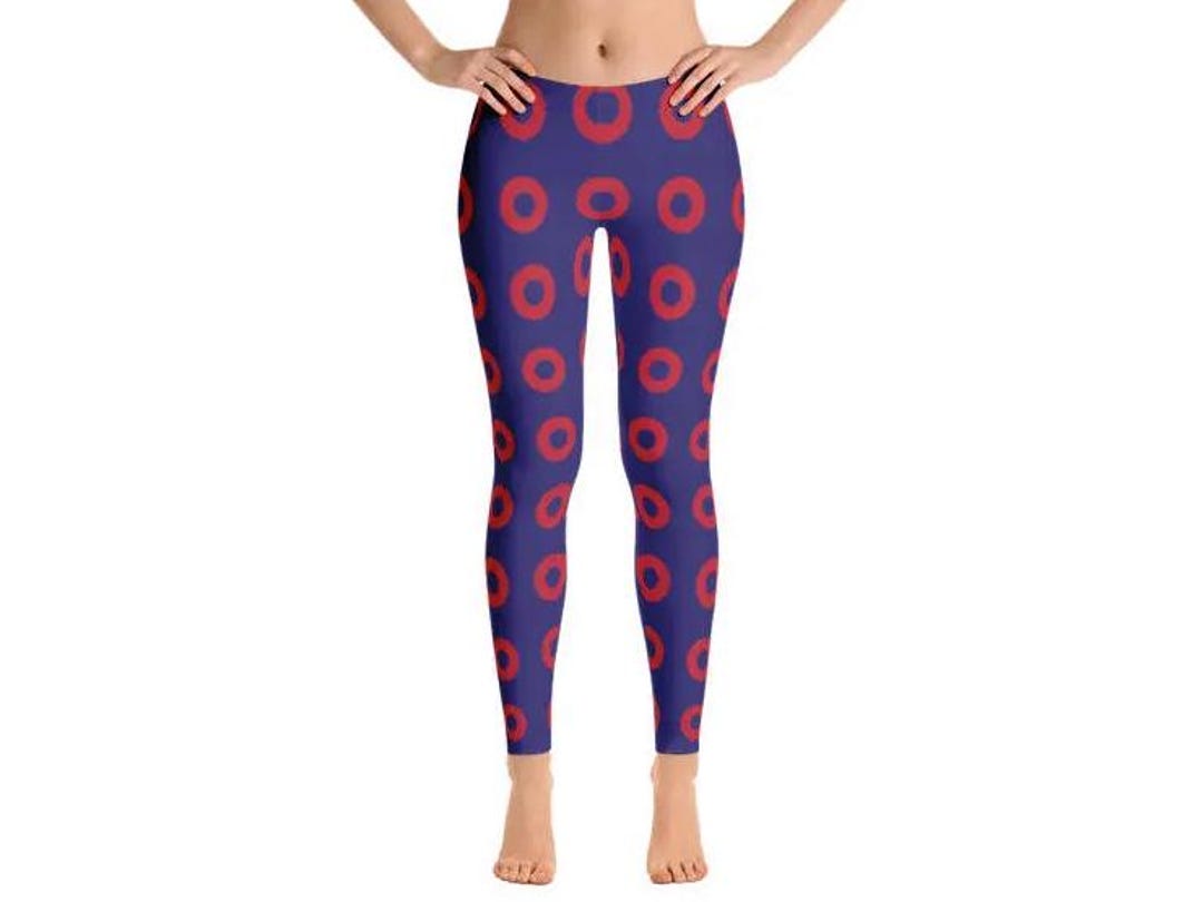 Phish Red Circle Donut Leggings 1, Phish Donut Leggings, Fishman Donut ...