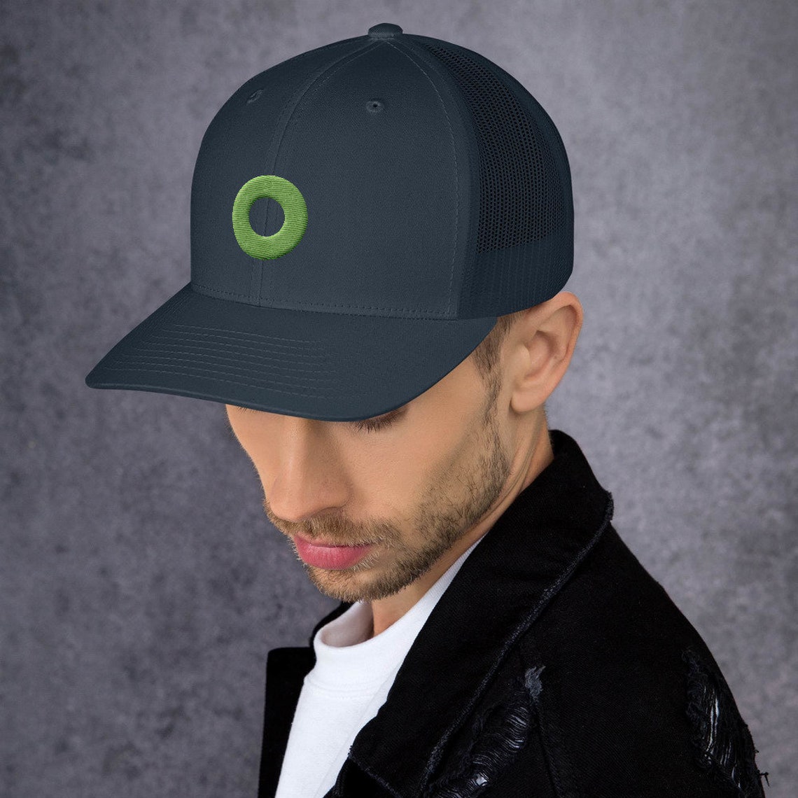 Phish Green Circle Donut Embroidered Hat, Phish Mexico, Trucker Cap ...