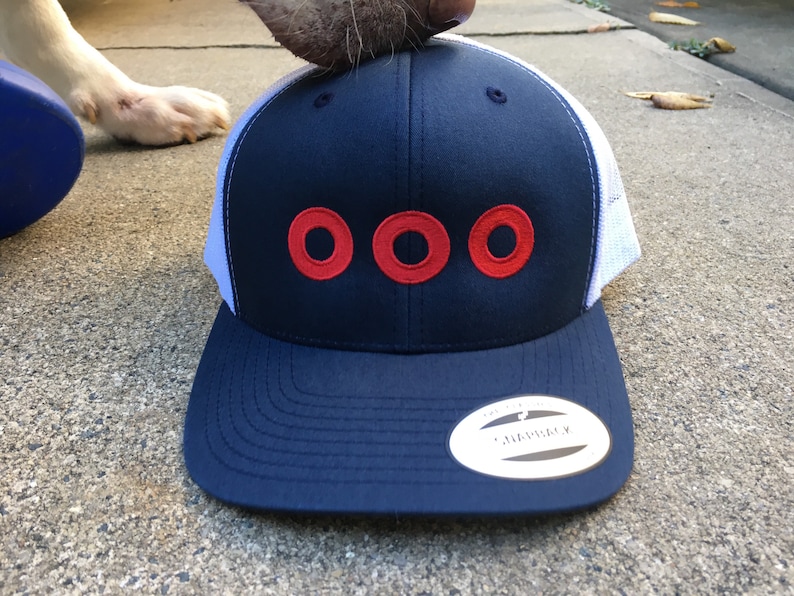 Phish Red Circle Donut Embroidered Hat, Red Circle Donut, Fishman Hat ...