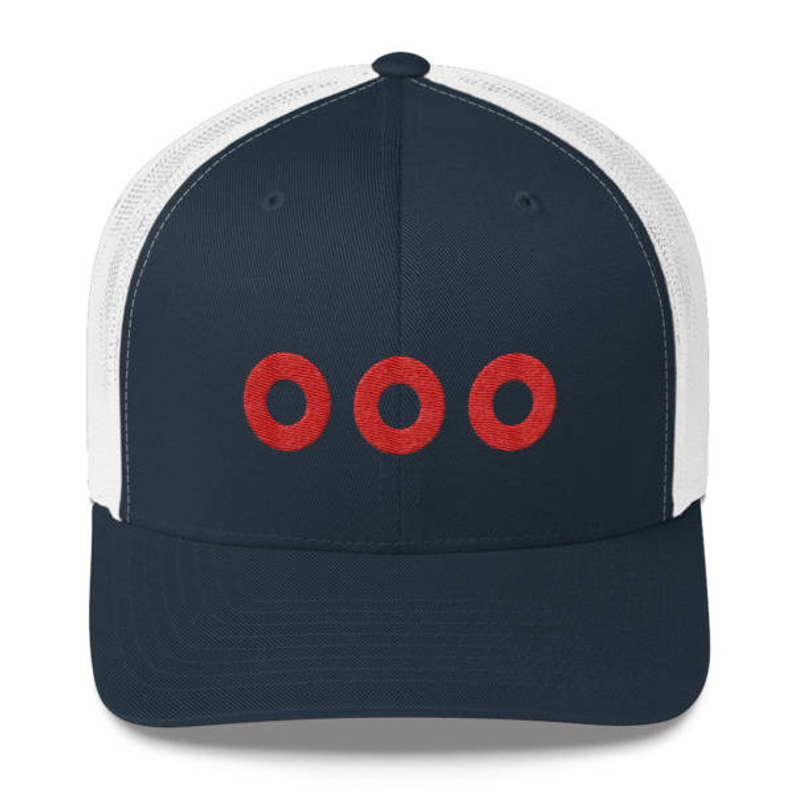 Phish Red Circle Donut Embroidered Hat, Red Circle Donut, Fishman Hat ...