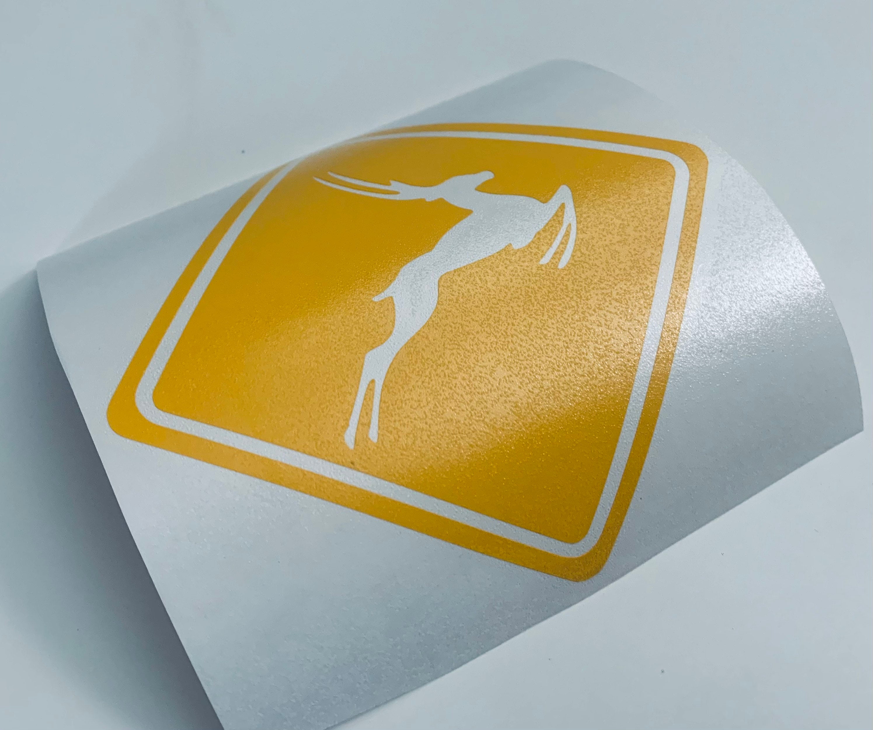Antelope Caution Sign Vinyl Stickerphish Stickerphish - Etsy