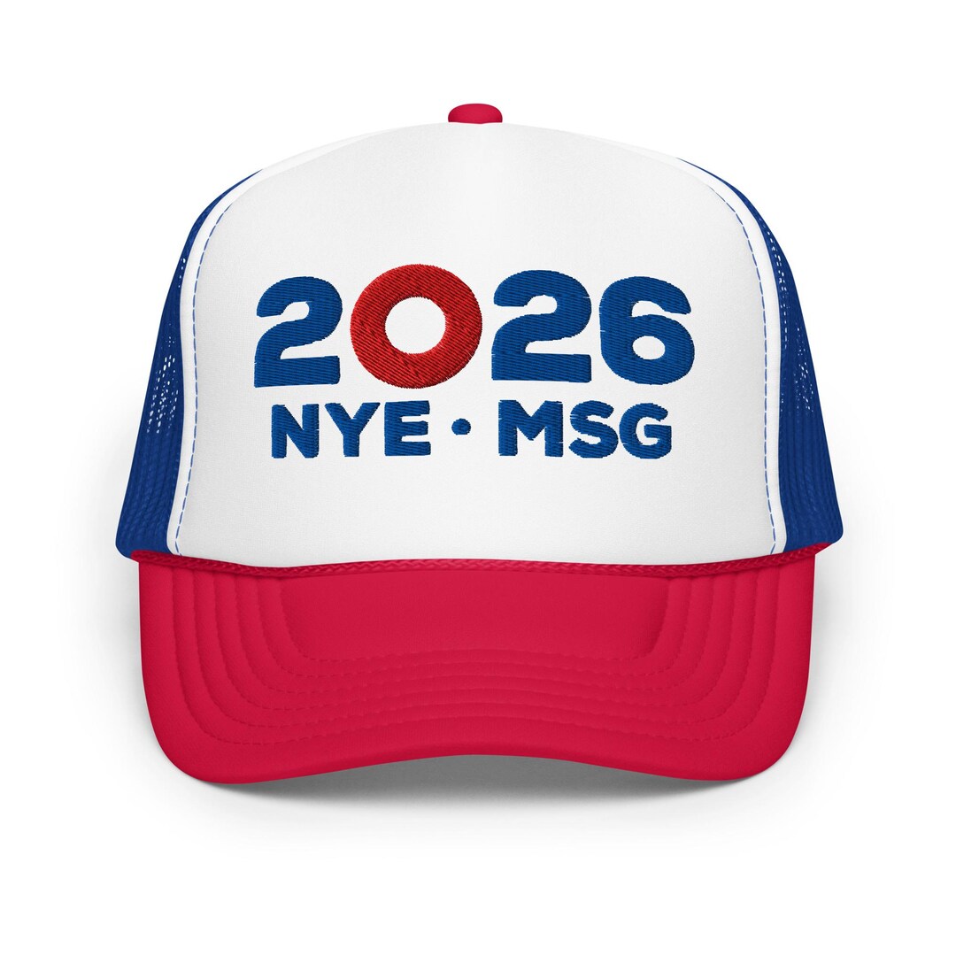 2026 Embroidered Trucker Cap, NYE MSG NYC New Years Run - Etsy