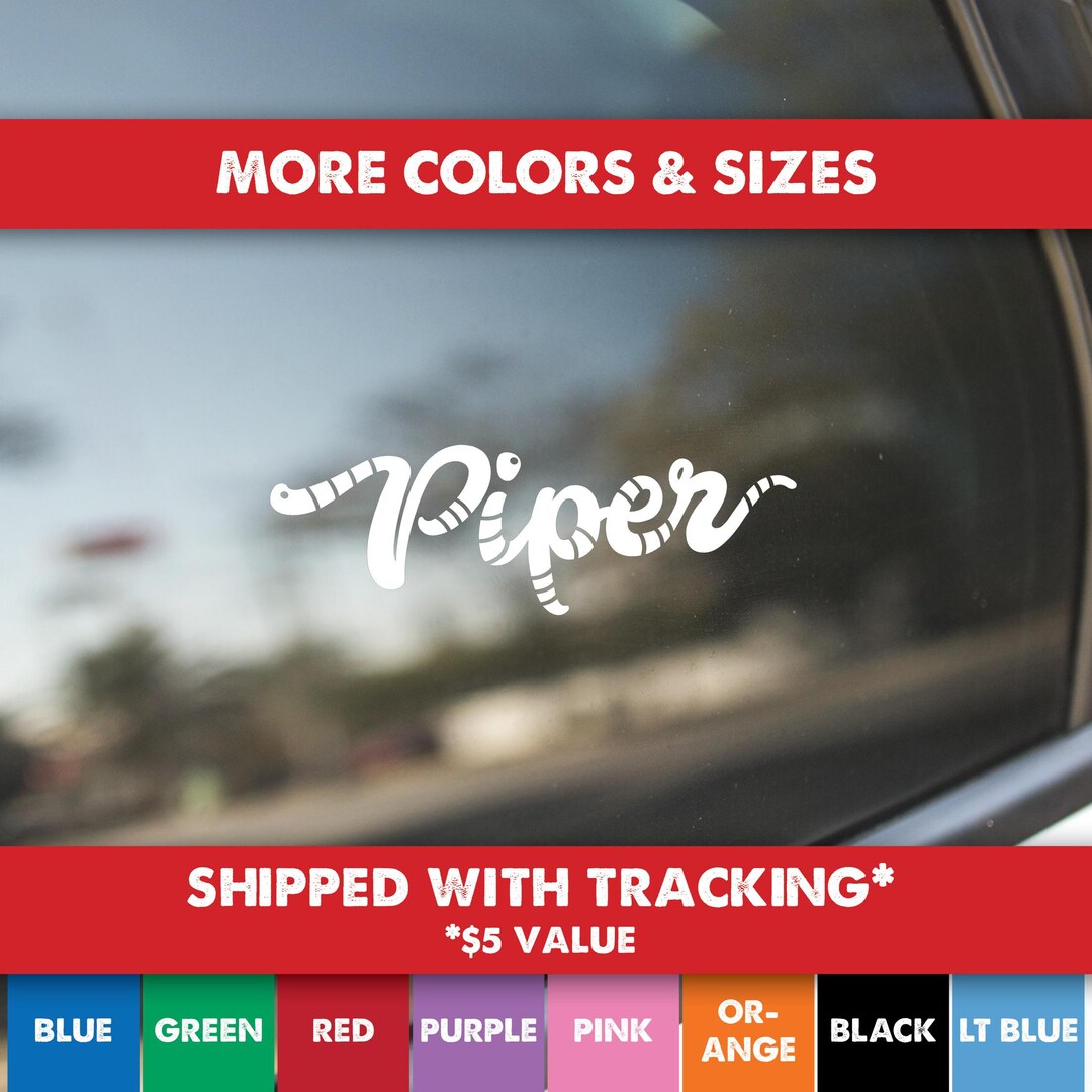 Piper Red Worm Vinyl Sticker,piper Sticker,phan Sticker,phan Decal,phan ...