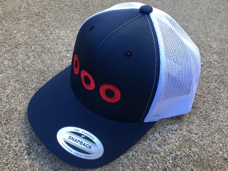 Phish Red Circle Donut Embroidered Hat, Red Circle Donut, Fishman Hat ...