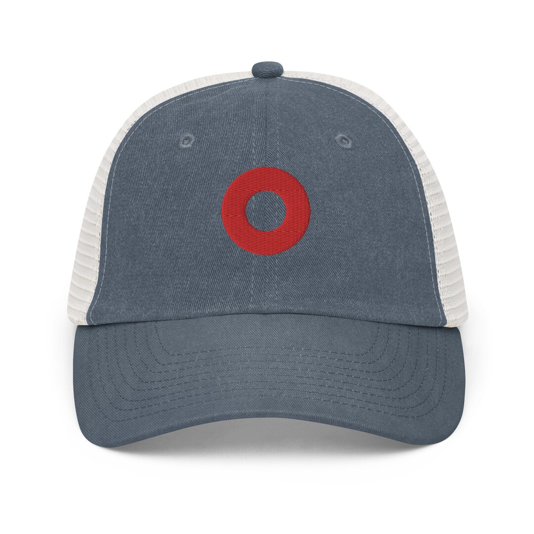 Phish Red Circle Donut Embroidered Hat Pigment-dyed Hat, Red Circle ...