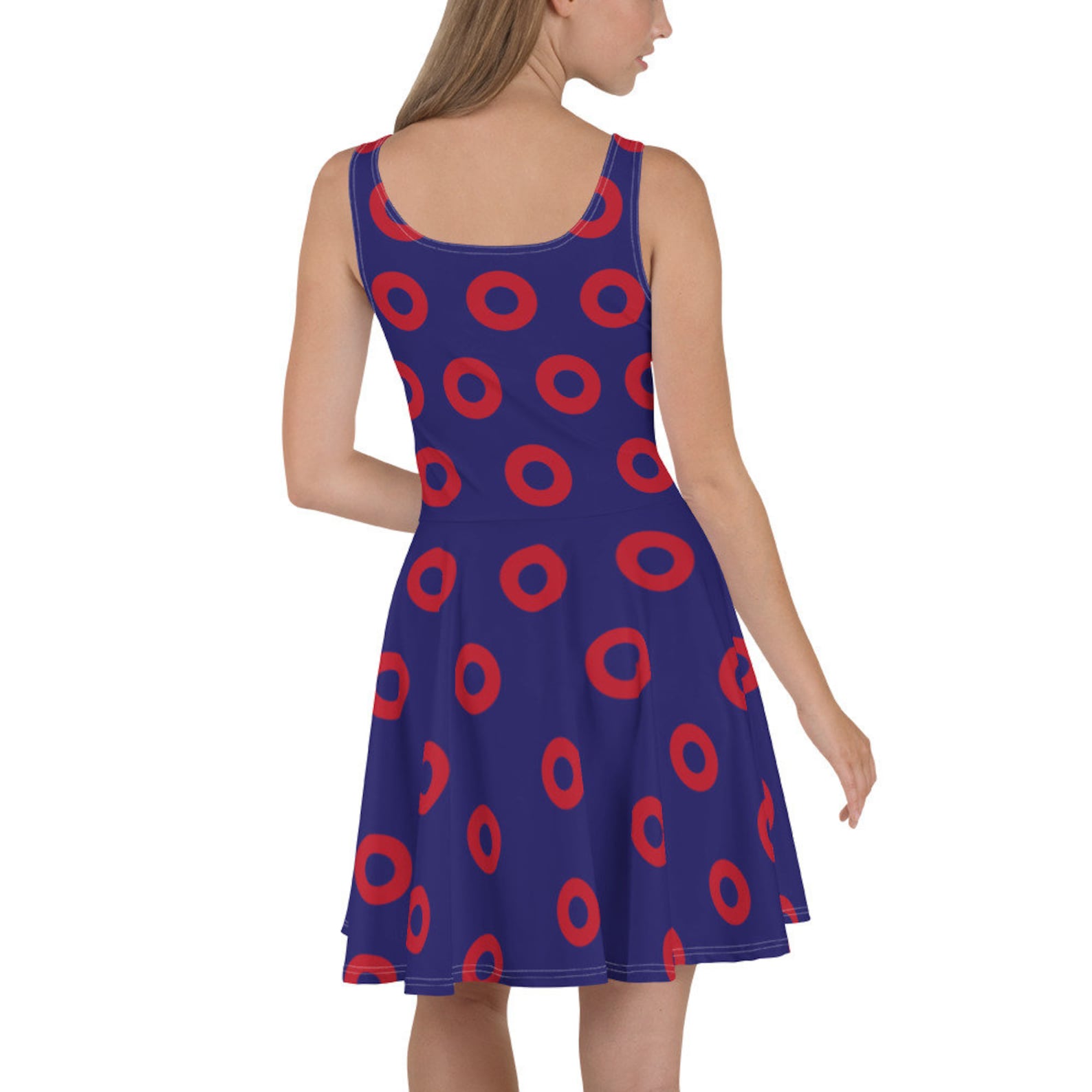 Phish Red Circle Donut Skater Dress Fishman Donut Phish - Etsy