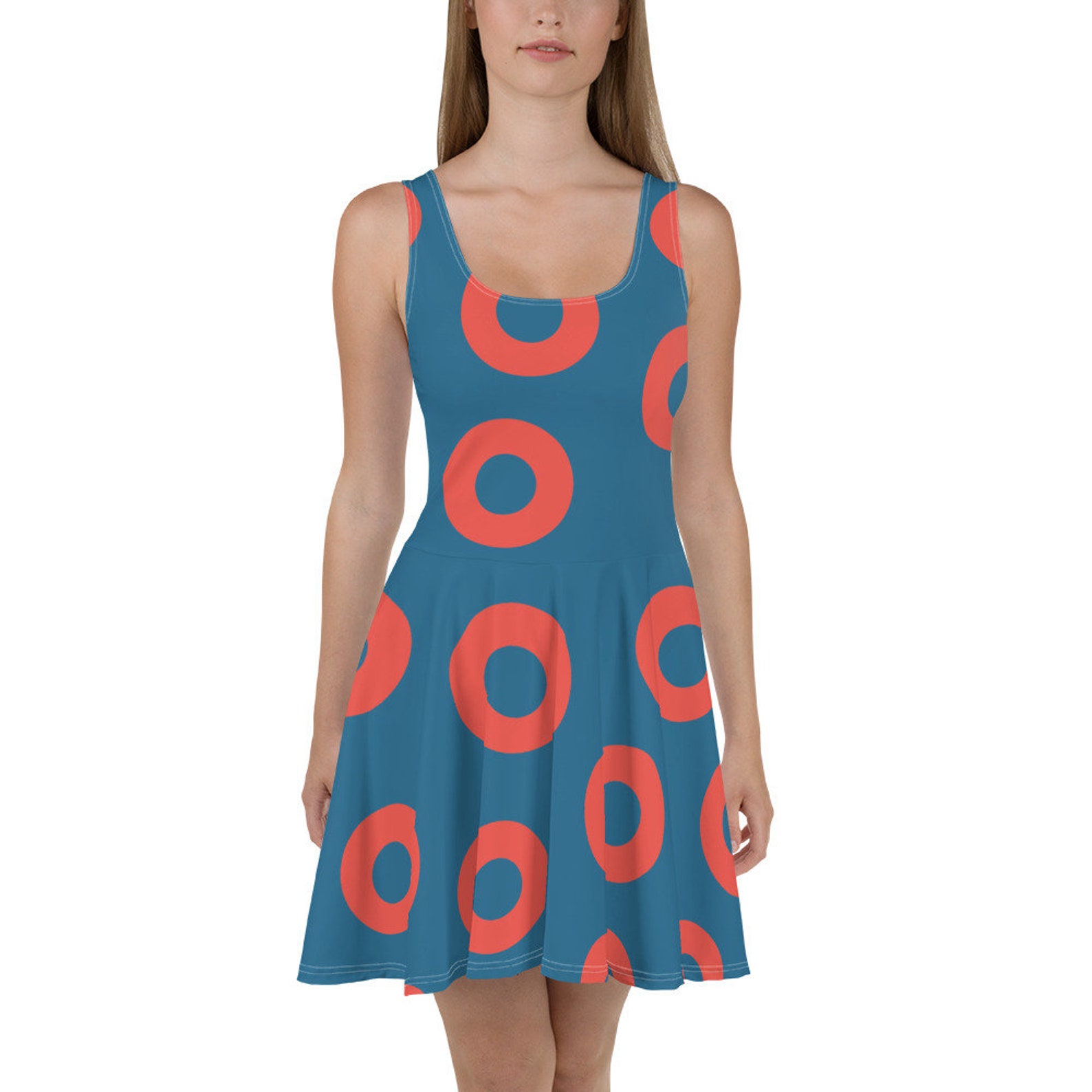 Phish Fishman Donut Skater Dress Phish Fishman Donut Dress - Etsy