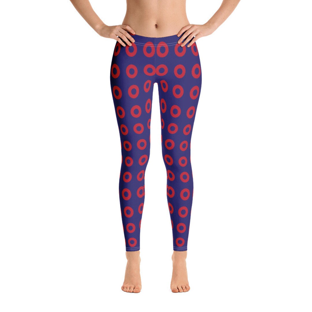 Phish Red Circle Donut Leggings 2, Phish Donut Leggings, Fishman Donut ...