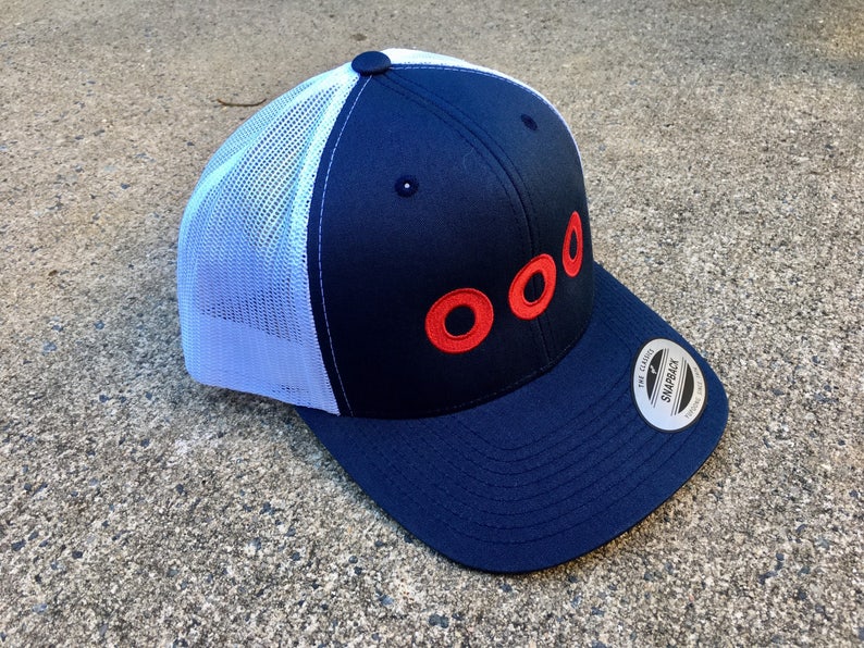 Phish Red Circle Donut Embroidered Hat, Red Circle Donut, Fishman Hat ...