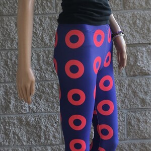 Phish Red Circle Donut Leggings 1, Phish Donut Leggings, Fishman Donut ...