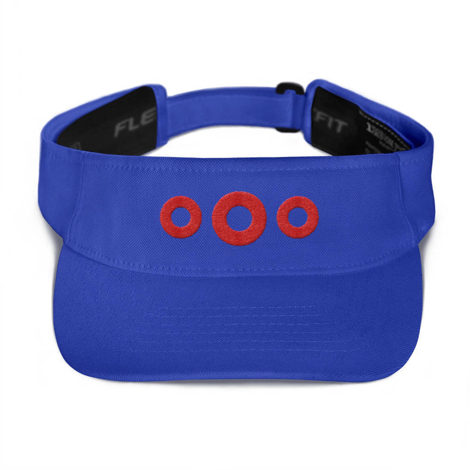 Phish Red Circle Donut Embroided Visor - Red Circle Hat - Red Circle ...
