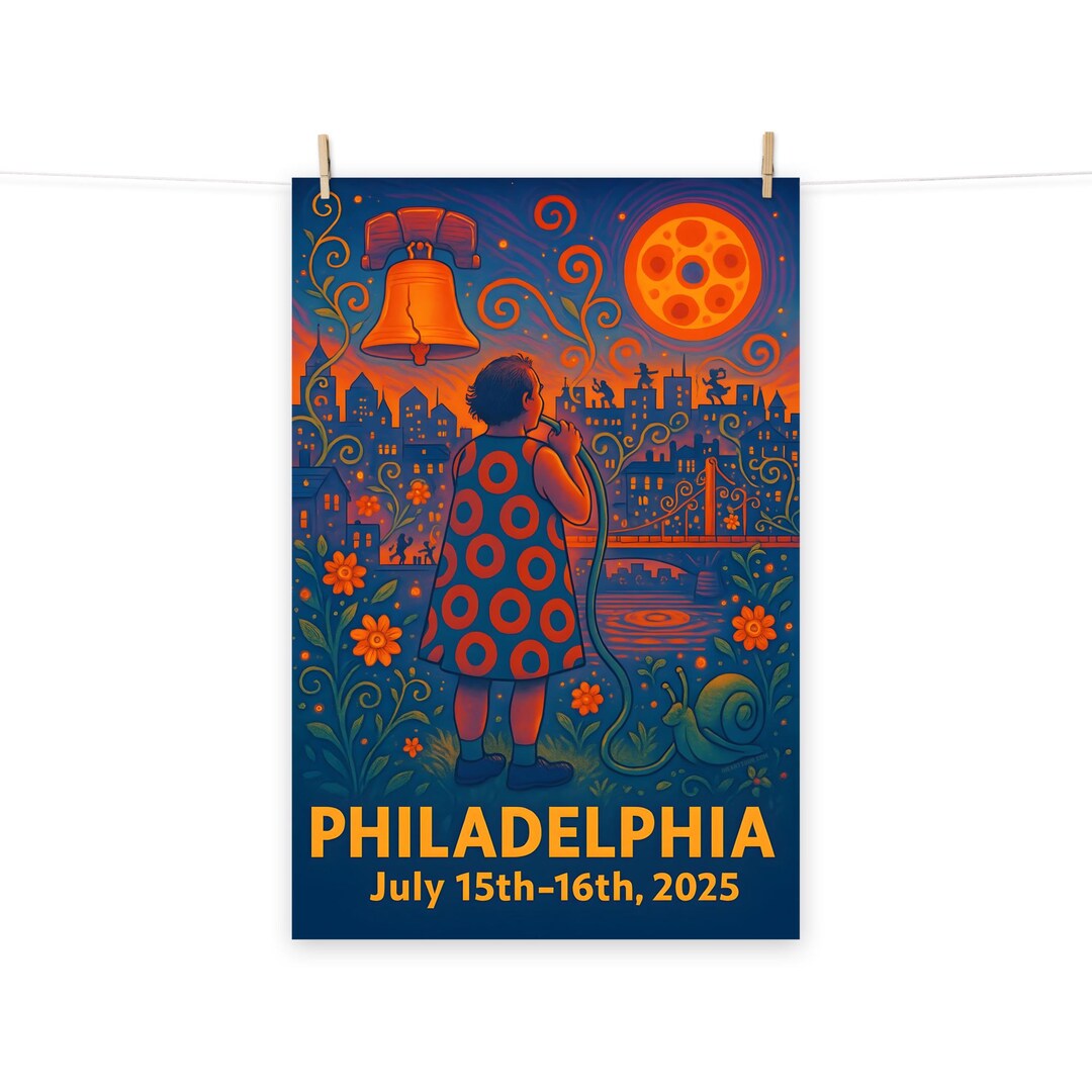Phish Poster Summer Tour 2025 Philly Lot Poster Phish Print ...