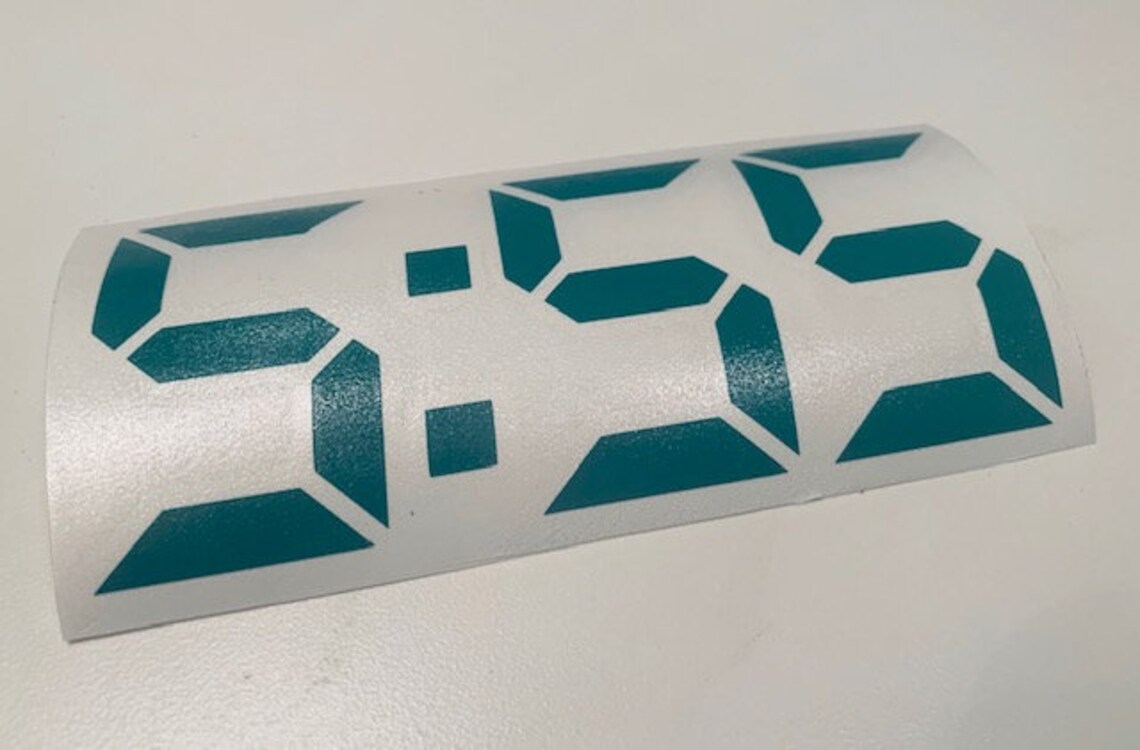 5:55 Vinyl Stickercar Decalwindow Decalcar Stickerlaptop - Etsy