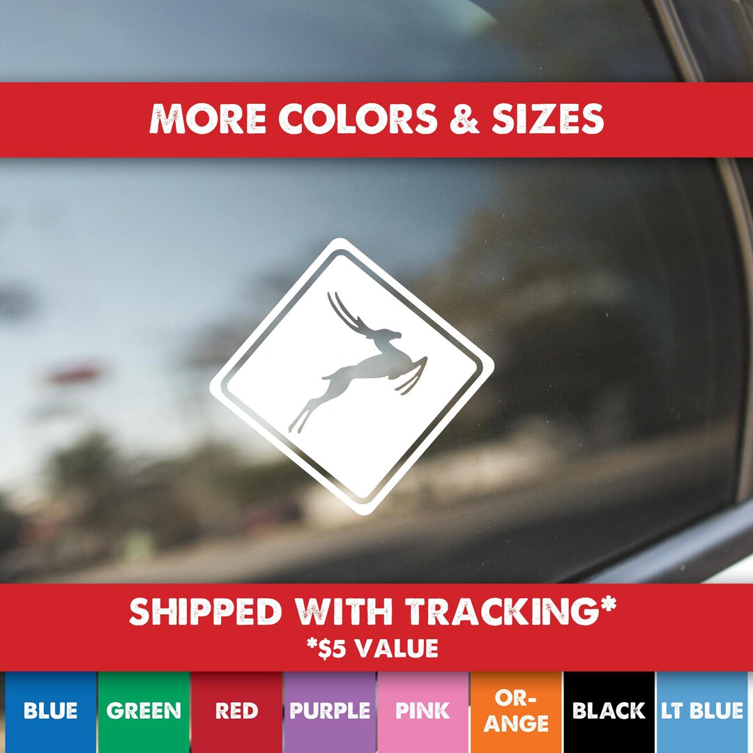 Antelope Caution Sign Vinyl Sticker,phish Sticker,phish Decal,phish ...