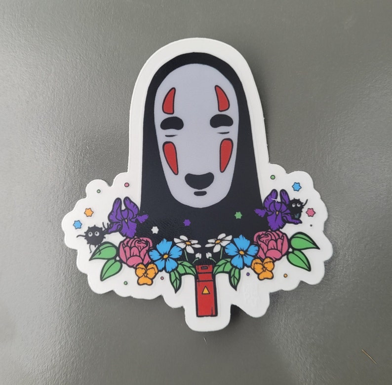 Spirited Away No Face Studio Ghibli 70mm Clear Sticker Anime Soot ...