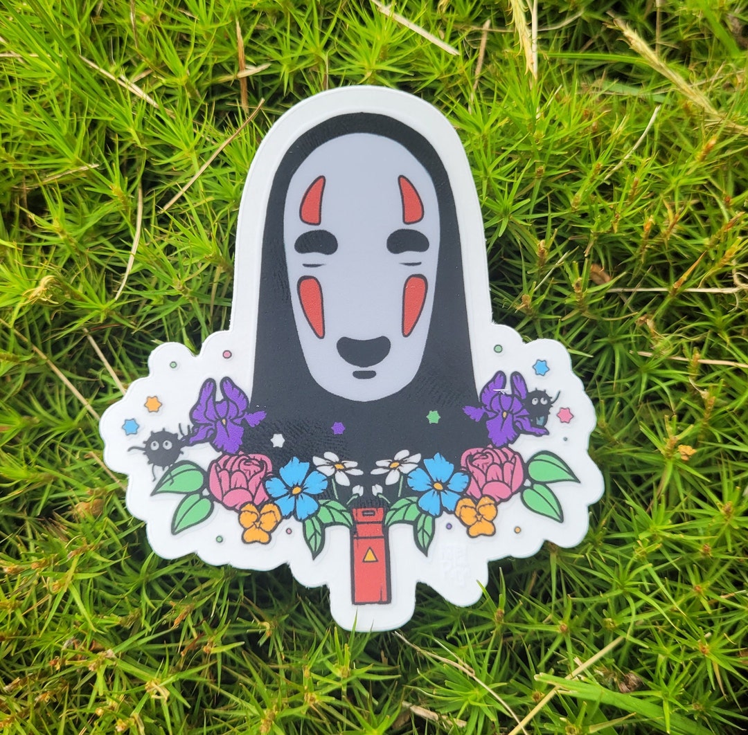 Spirited Away No Face Studio Ghibli 70mm Clear Sticker Anime Soot ...
