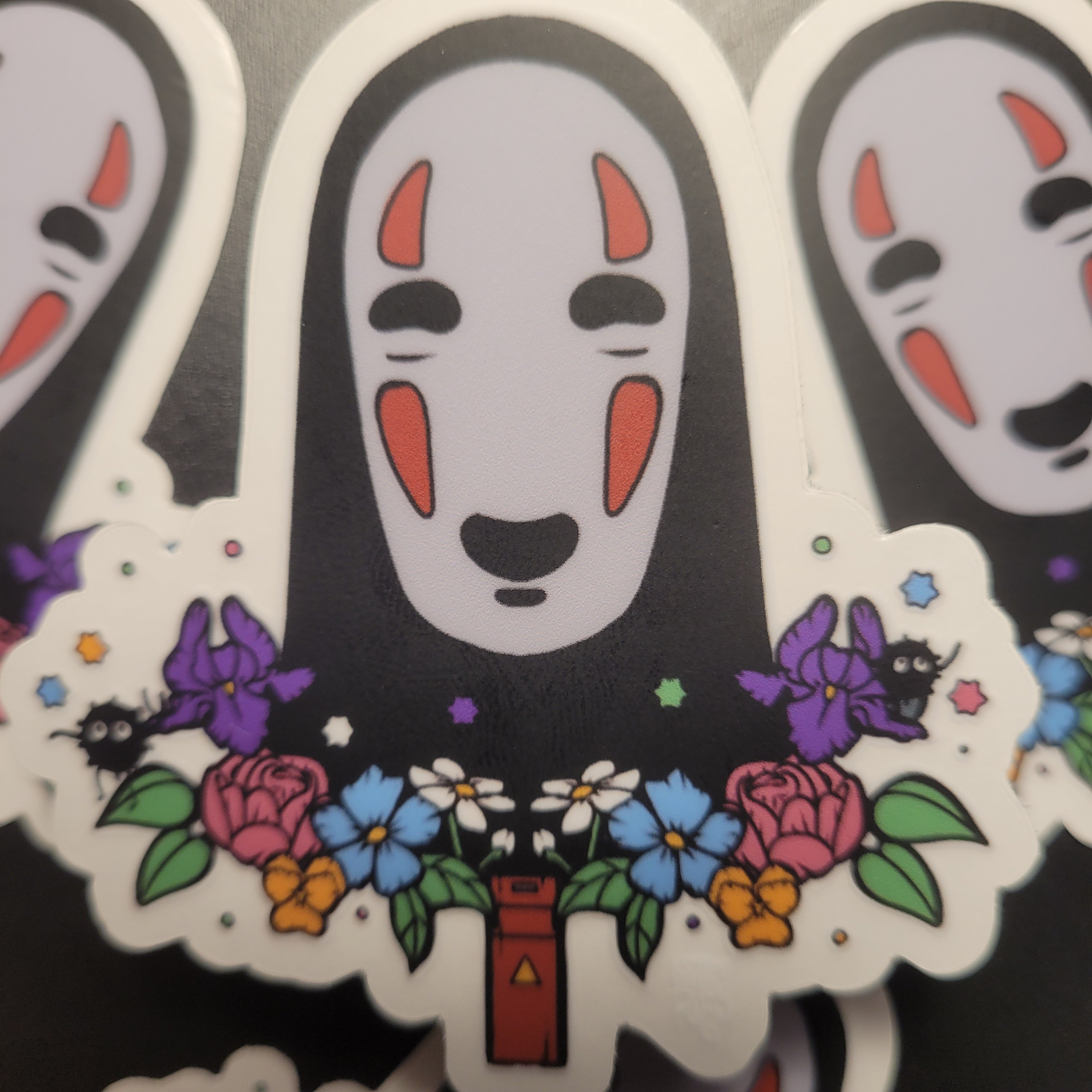 Spirited Away No Face Studio Ghibli 70mm Clear Sticker Anime Soot ...