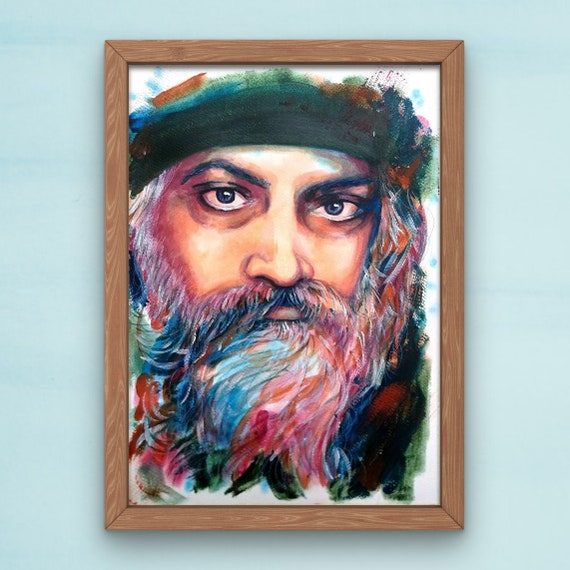 OSHO WATERCOLOR PORTRAIT Art Print - Etsy Ireland