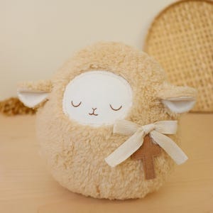 Sherpa Easter Lamb Plush: Christian Gift, Easter Basket Stuffer - Etsy