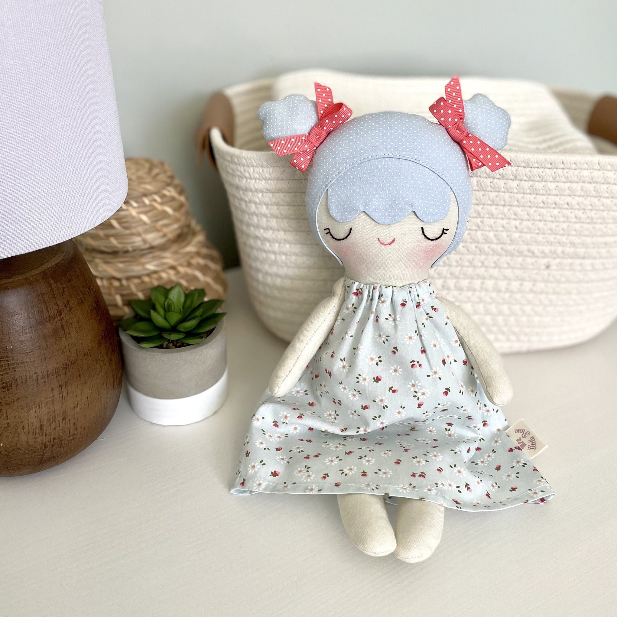 Handmade Heirloom Cloth Doll: Personalized Cotton Fabric Doll - Etsy