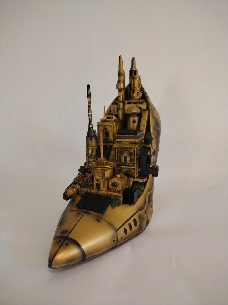 Steampunk Springs Tiny Village in a Shoe - Etsy