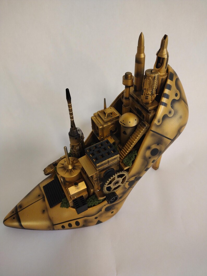 Steampunk Springs Tiny Village in a Shoe - Etsy