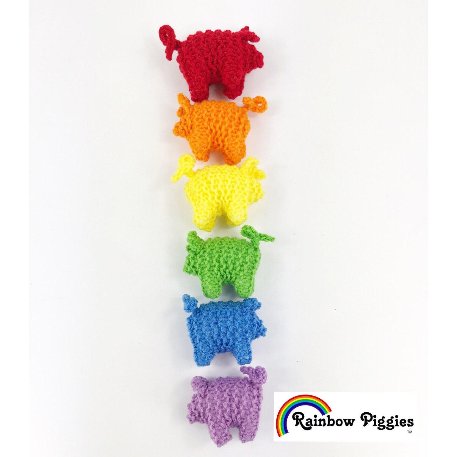 Knit Rainbow Pigs Birthday Gifts for Kids Stocking Stuffers - Etsy