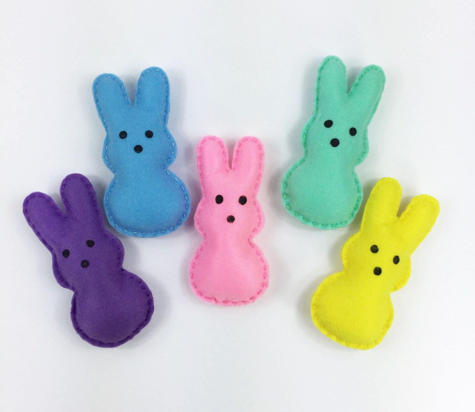 Pastel Easter Bunny Easter Basket Stuffers for Toddlers Felt | Etsy