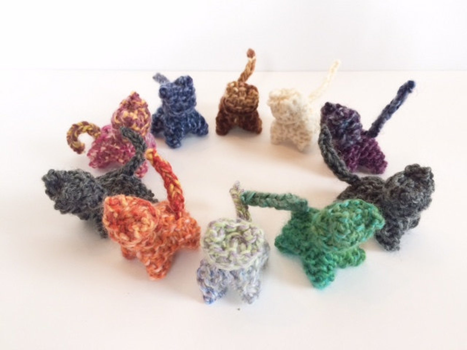 Hand-knit Animals Stuffed Animals Crochet Plush Handmade - Etsy