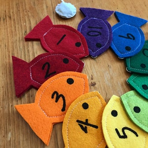 Magnetic Fishing Toys, Learning Numbers Counting to 10 Math Games, Kids ...