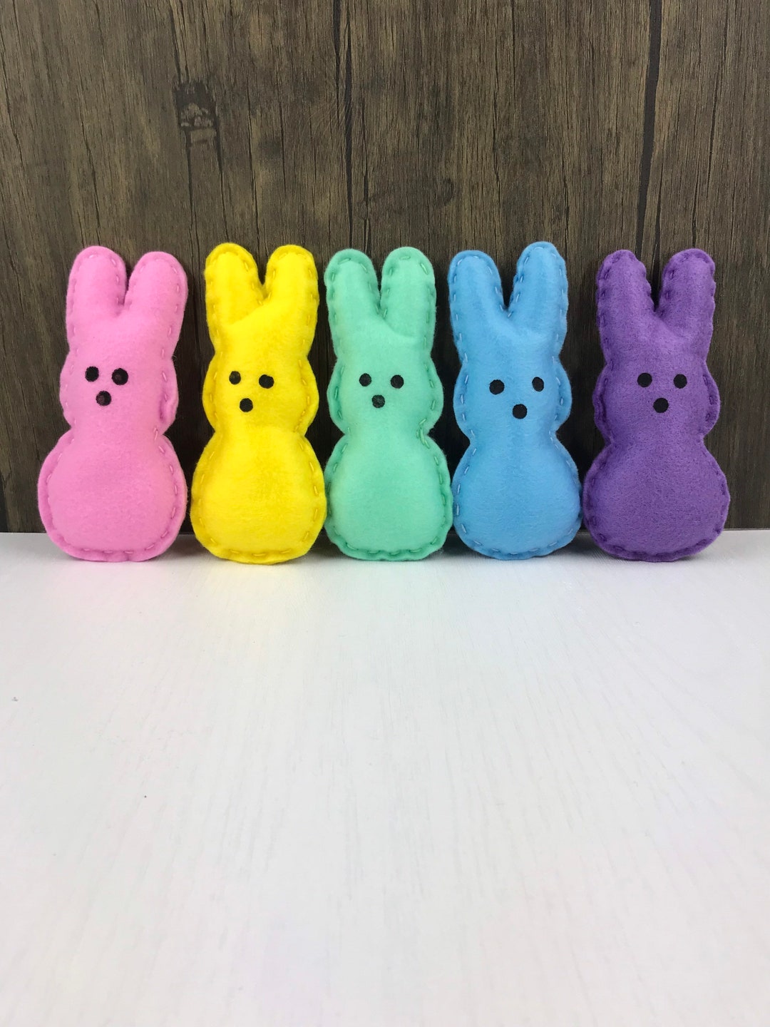 Pastel Easter Bunny, Easter Basket Stuffers for Toddlers, Felt Rabbit ...
