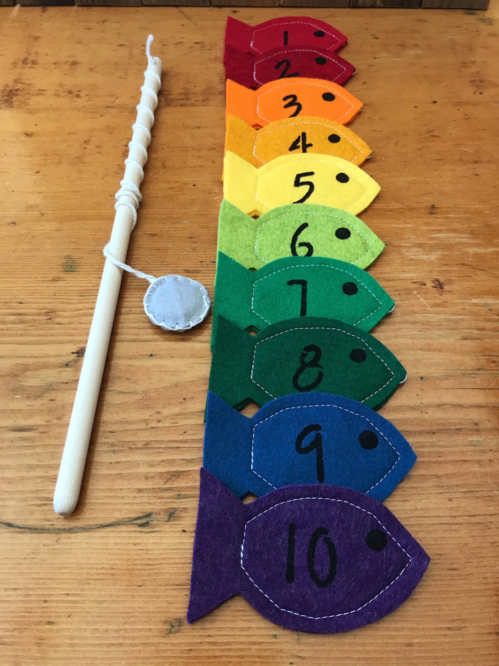 Magnetic Fishing Toys Learning Numbers Counting to 10 Math - Etsy